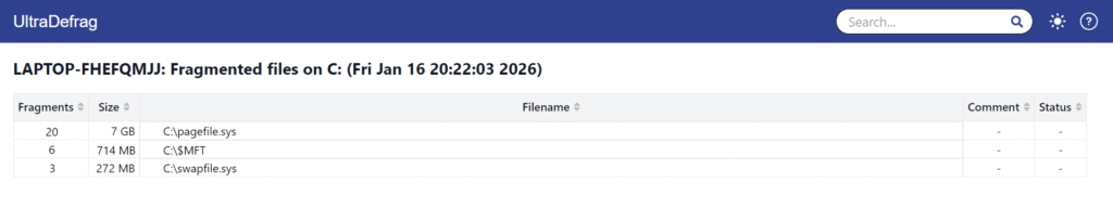 First steps with UltraDefrag - UltraDefrag 14